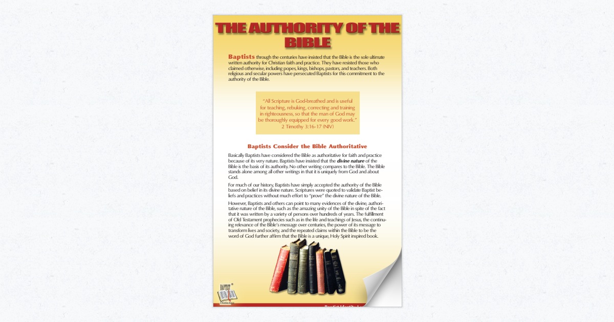4. The Authority of the Bible